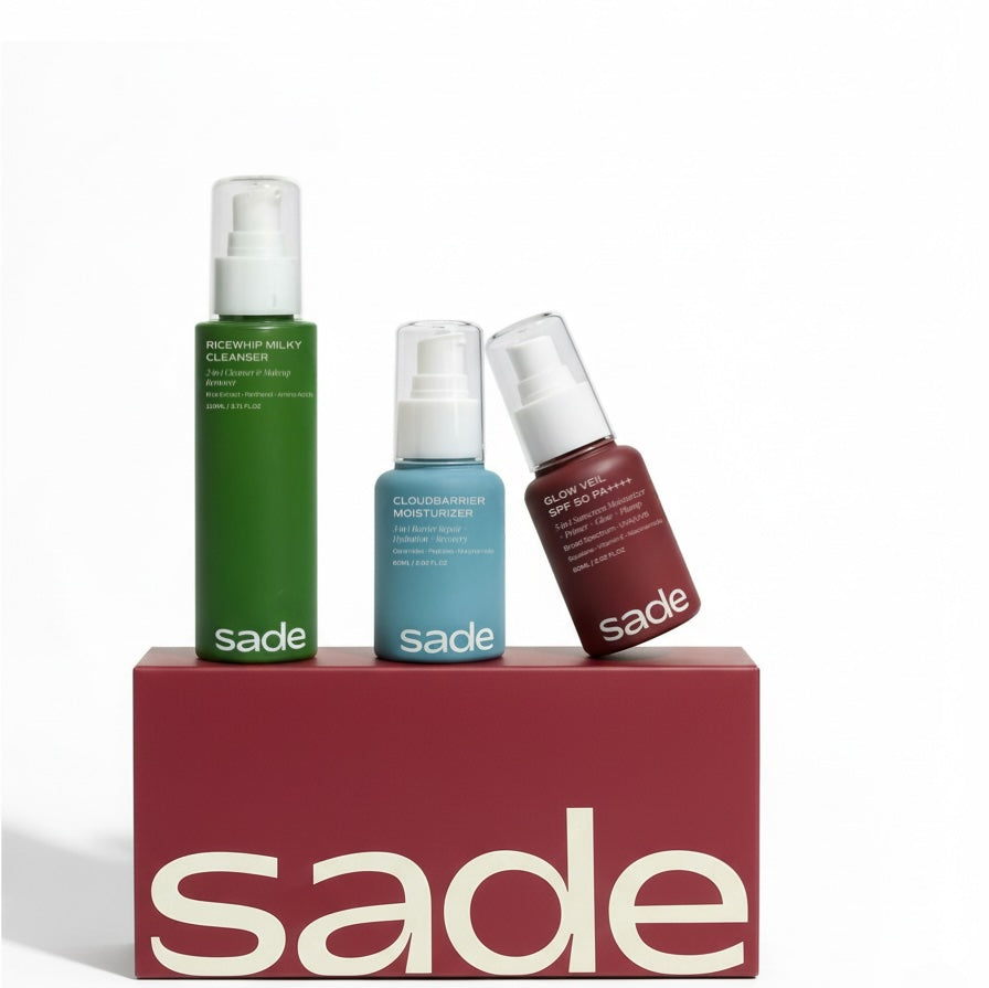 SADE Daily Edit Trio: Cleanse • Repair • Shield – Sade Skin